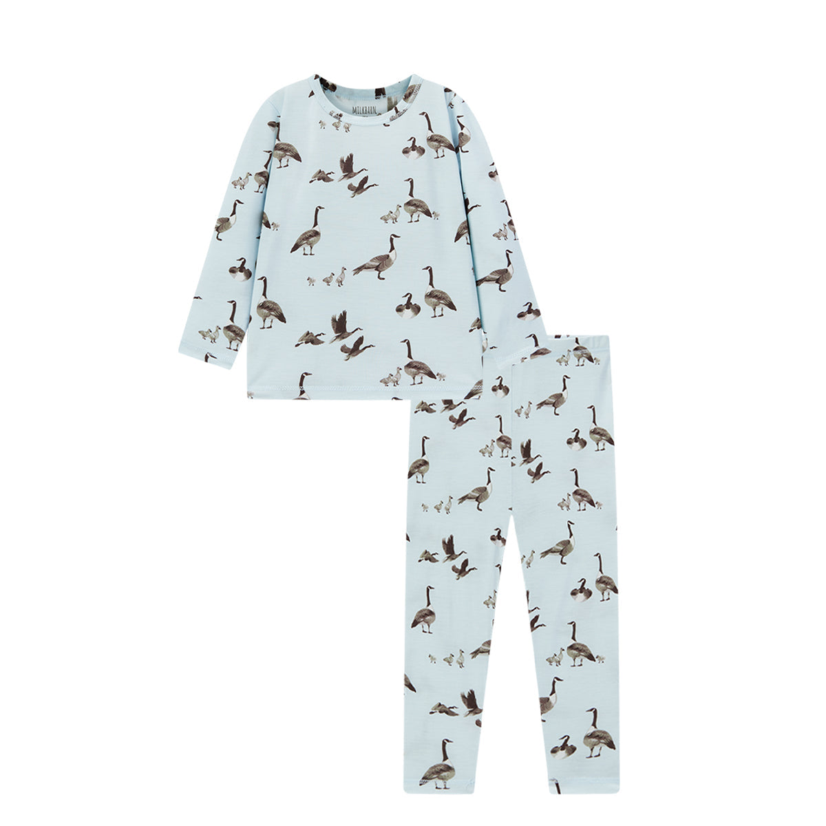 Goose Luxe Stretch Long Sleeve Two Piece Pajama Set | Organic ...